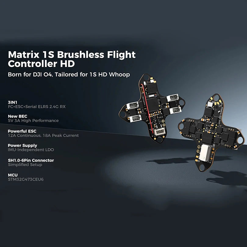 BETAFPV Matrix 1S 3IN1 / 4IN1 HD Brushless Flight Controller STM32G47 – QWinOut