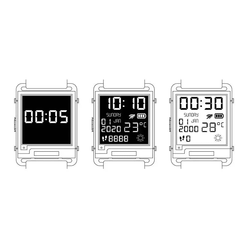 Watchy V2 0 Esp32 Watch Wifi Bluetooth Compatible Programmable Watch Qwinout
