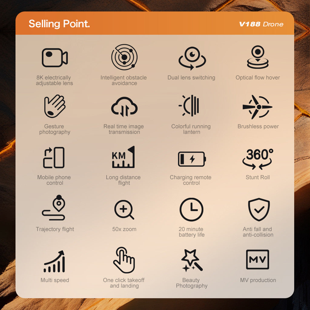 QWINOUT 2.4G V188 Brushless Motor 6k / 8K Long Range Obstacle Avoidan – QWinOut