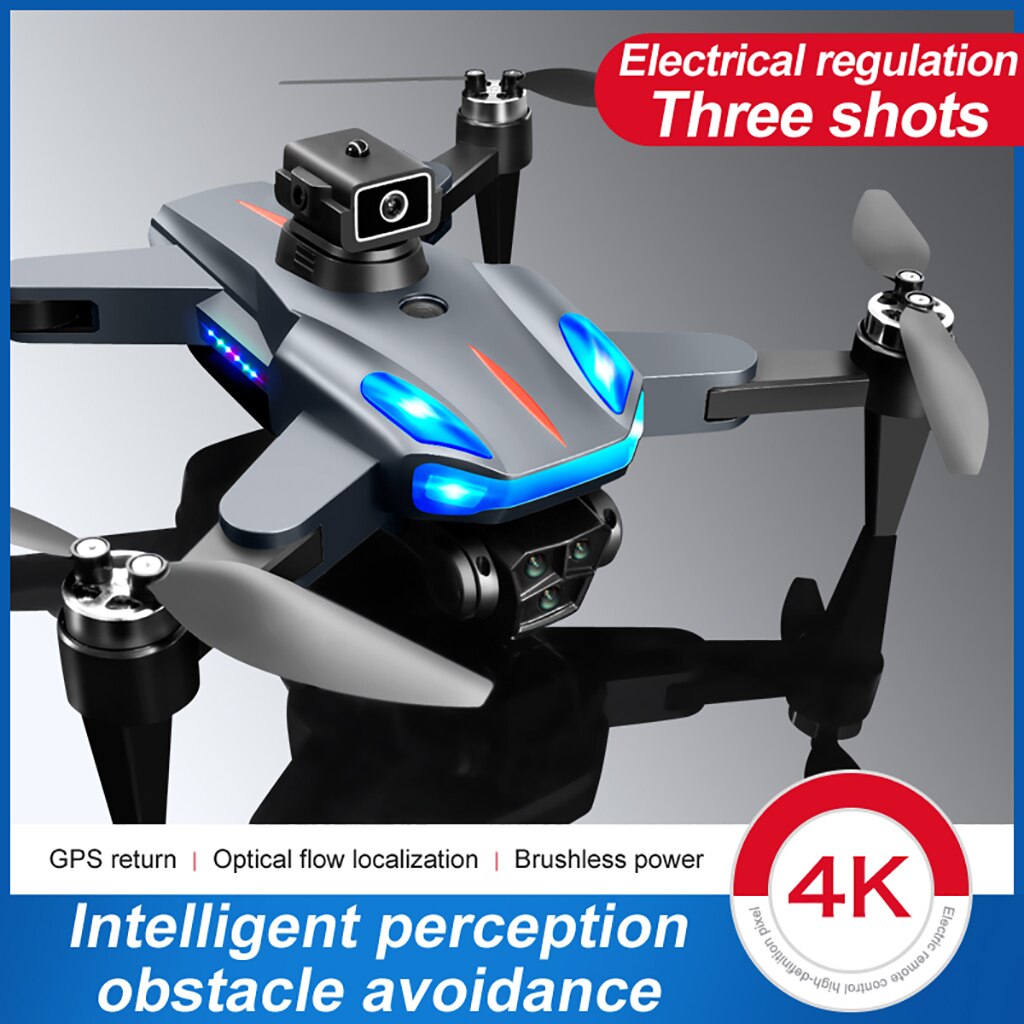 K911SE GPS RC Drone 4K Three HD Camera FPV 1200M Aerial Obstacle Avoi ...