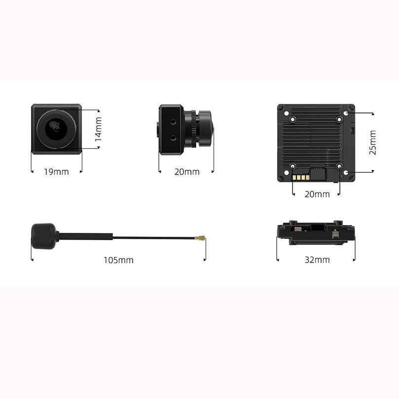 Walksnail-Avatar HD Kit V2 1080P HD 160° FOV Camera 8G (Without Gyrof ...