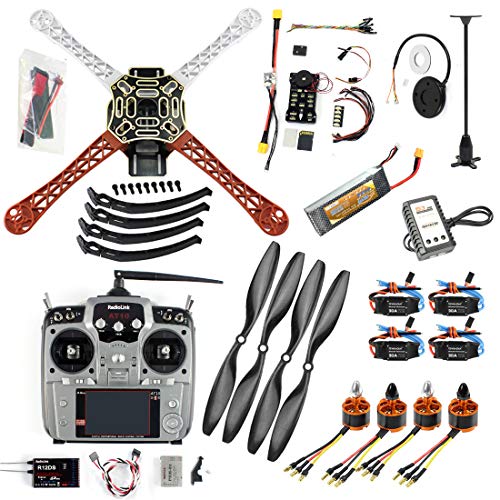 QWinOut DIY FPV Drone Quadcopter 4-axle Aircraft Kit :450 Frame + PXI