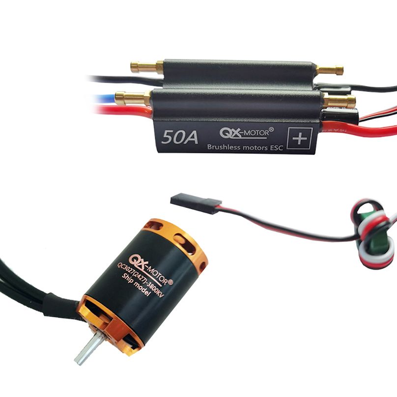 QX-MOTOR Waterproof 90A 120A ESC QC3027 3600KV DC Outrunner Brush – QWinOut